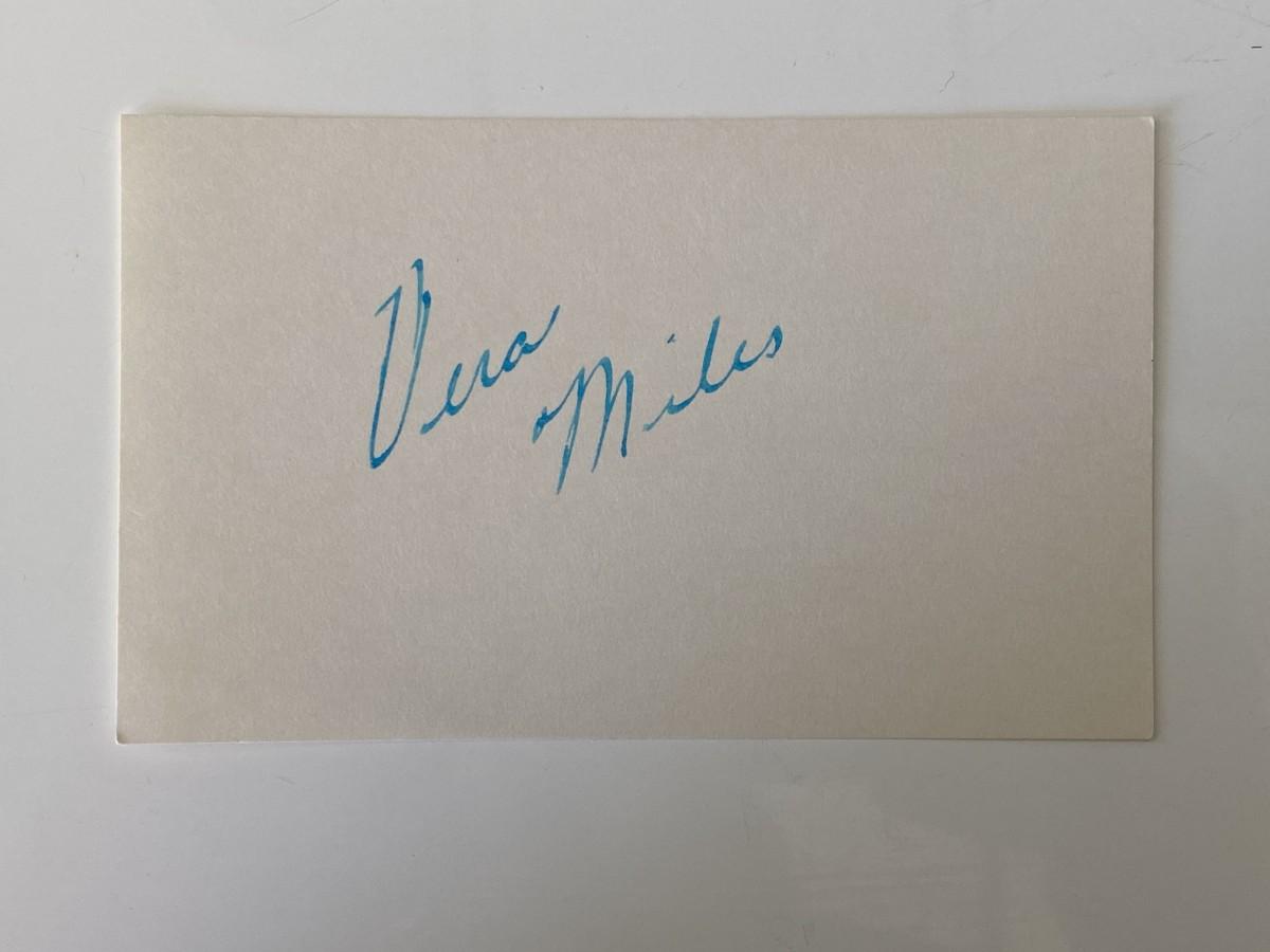 Vera Miles original signature | EstateSales.org