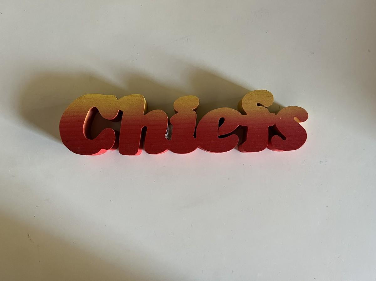 Kansas City Chiefs Logo Block | EstateSales.org