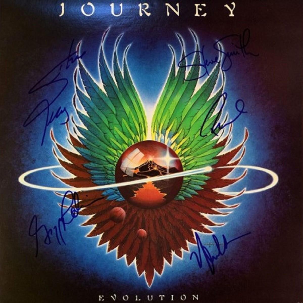 Journey signed Evolution album | EstateSales.org