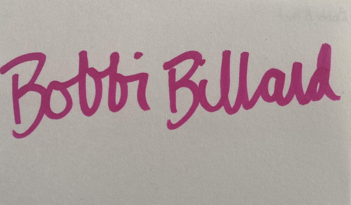 Bobbi Billard original signature | EstateSales.org