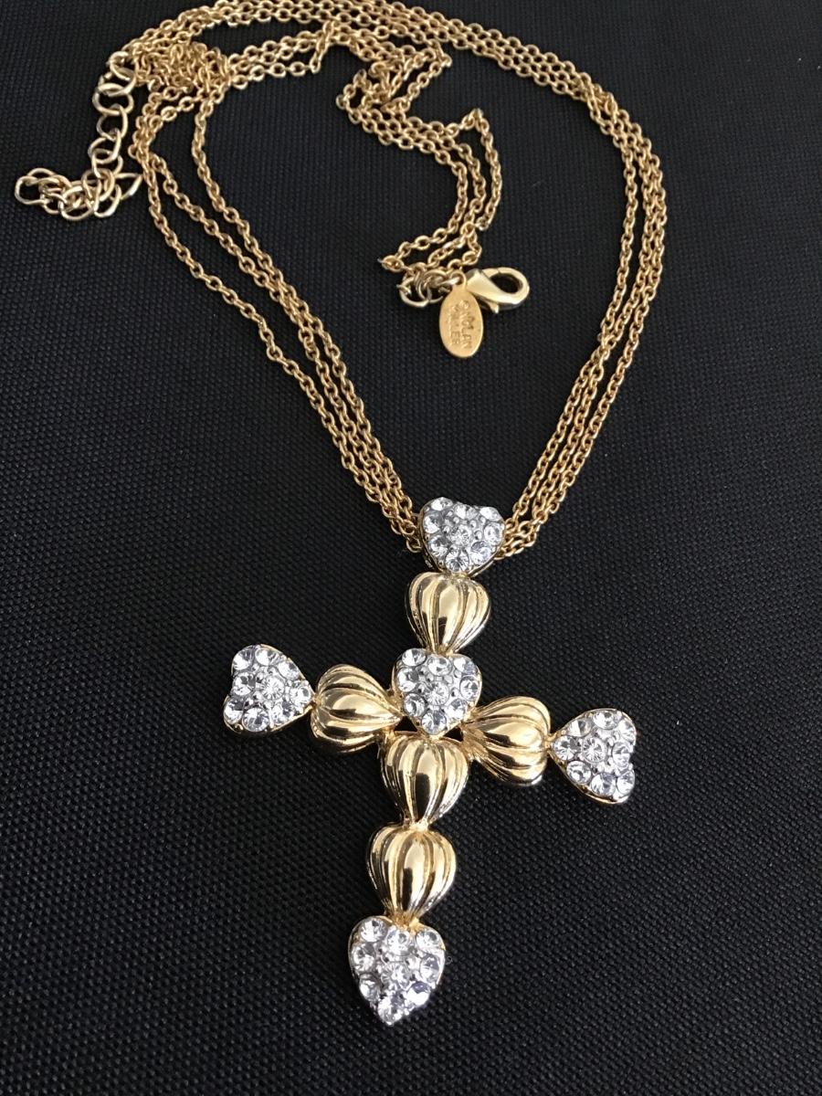 Nolan Miller Love Collection Faith Cross Triple Chain | EstateSales.org