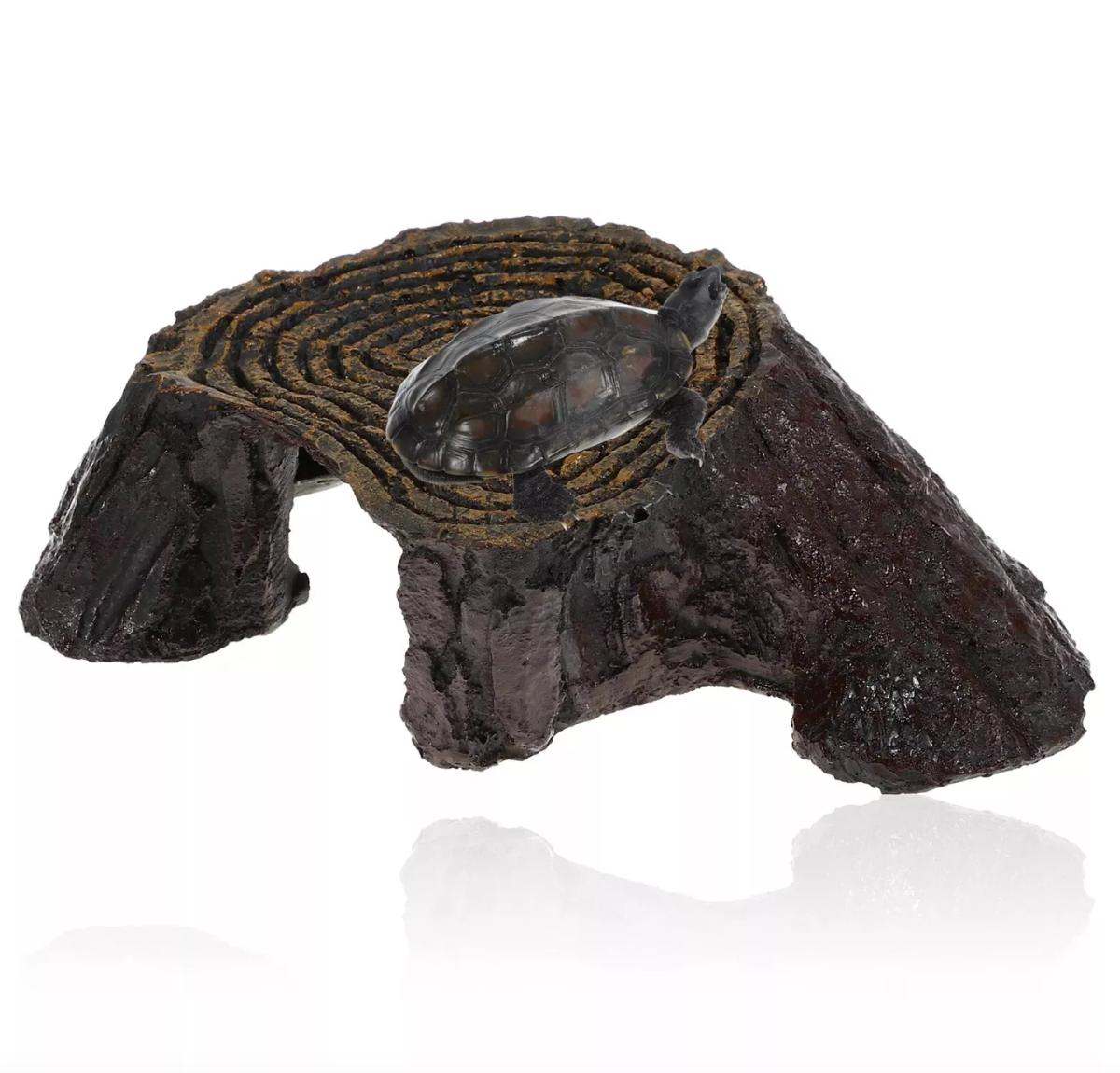 Turtle Basking Platform Reptile Climbing Shale Resin Brown