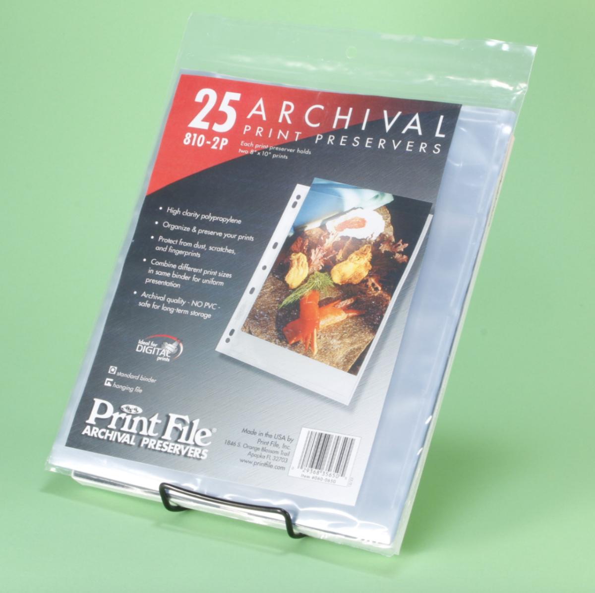 Archival Print Preserves Print File 810-2P Print Preserver Page - 25 ...