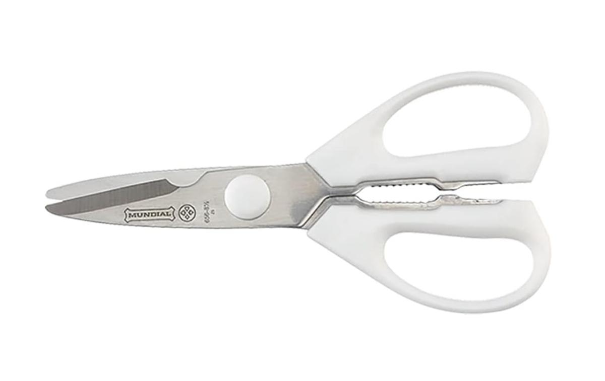 Mundial, White W656R Take-A-Part Rounded Tip Kitchen Shears w/Black ...
