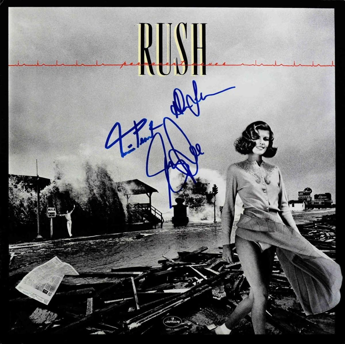 Rush signed Permanent Waves album | EstateSales.org