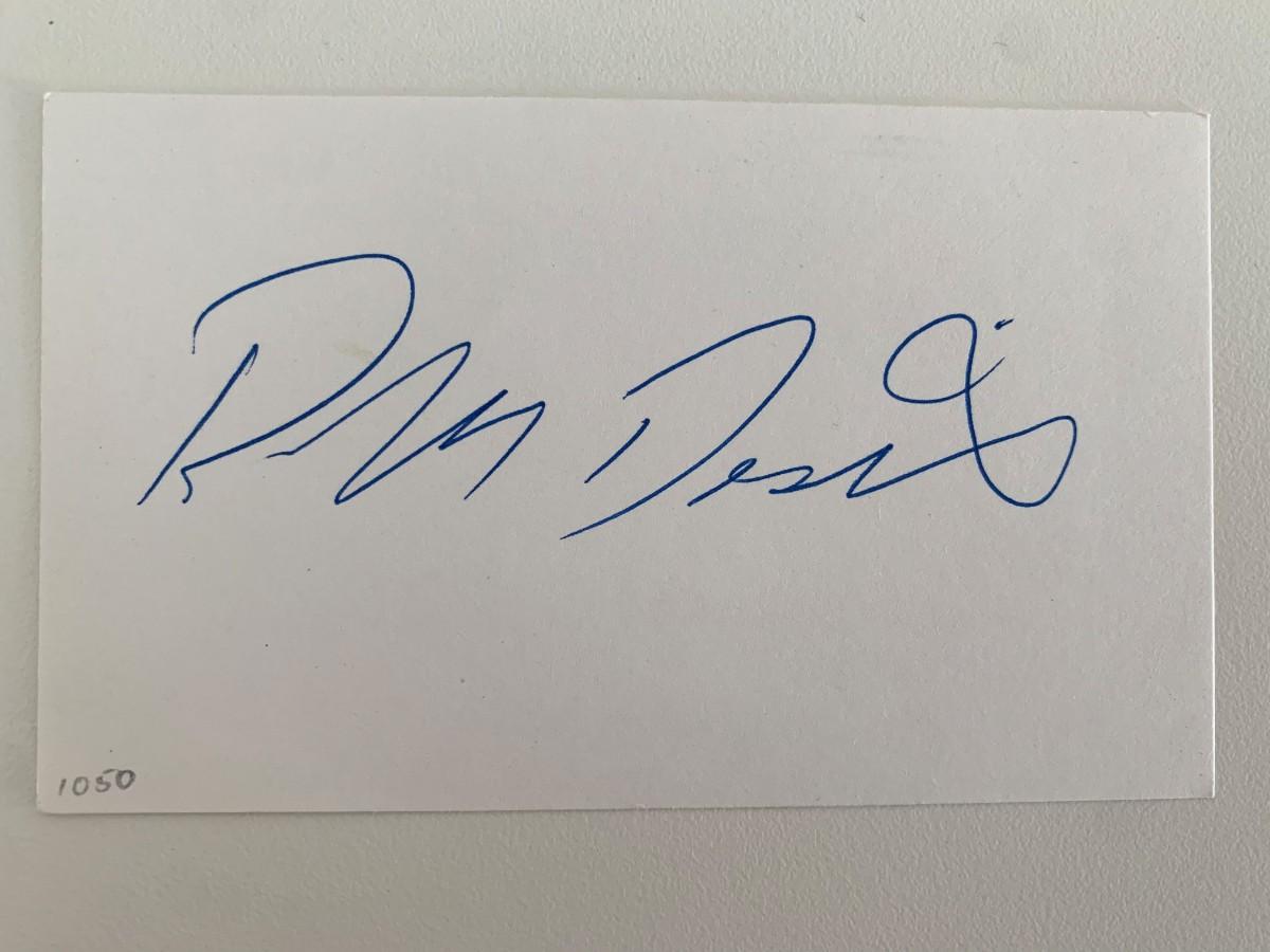 Robert Desiderio original signature | EstateSales.org