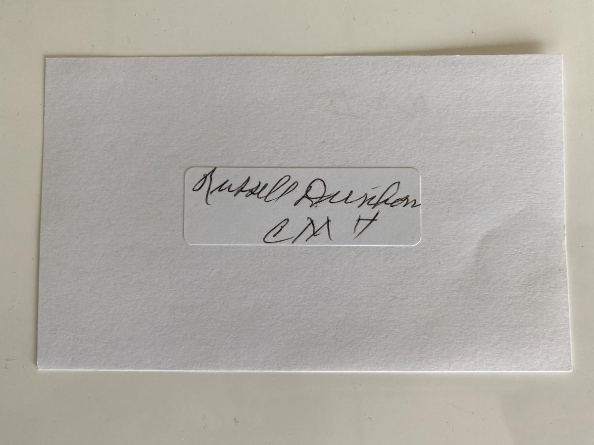 WWII Russell Dunham original signature | EstateSales.org