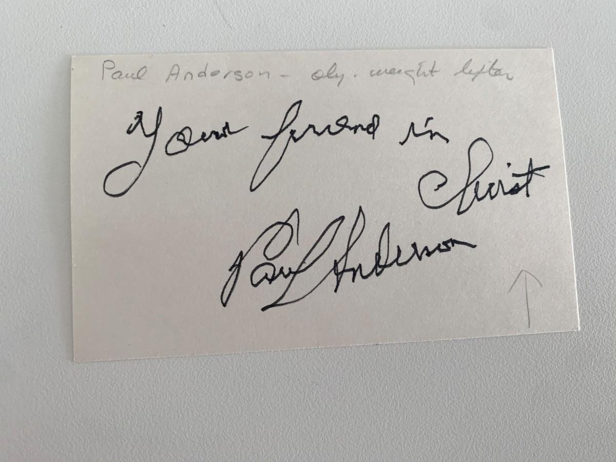 Sherlock Holmes Paul Anderson original signature | EstateSales.org
