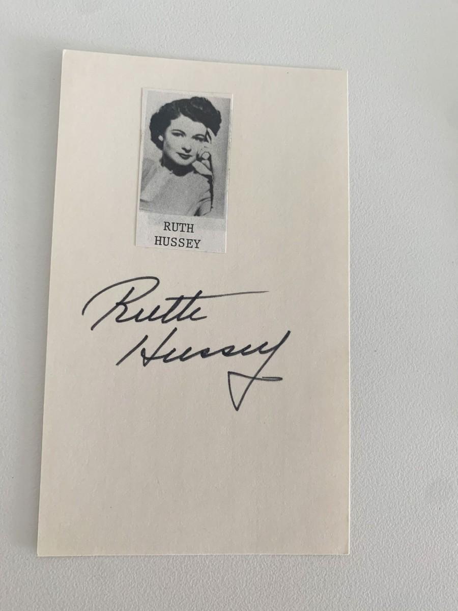 Ruth Hussey original signature | EstateSales.org