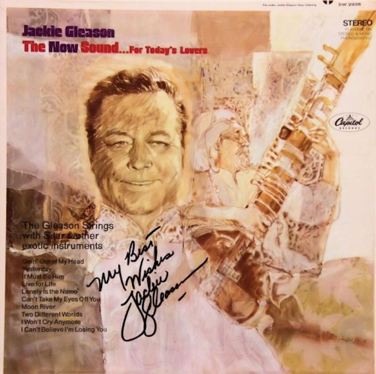 Jackie Gleason The Now Sound...For Today's Lovers signed album ...