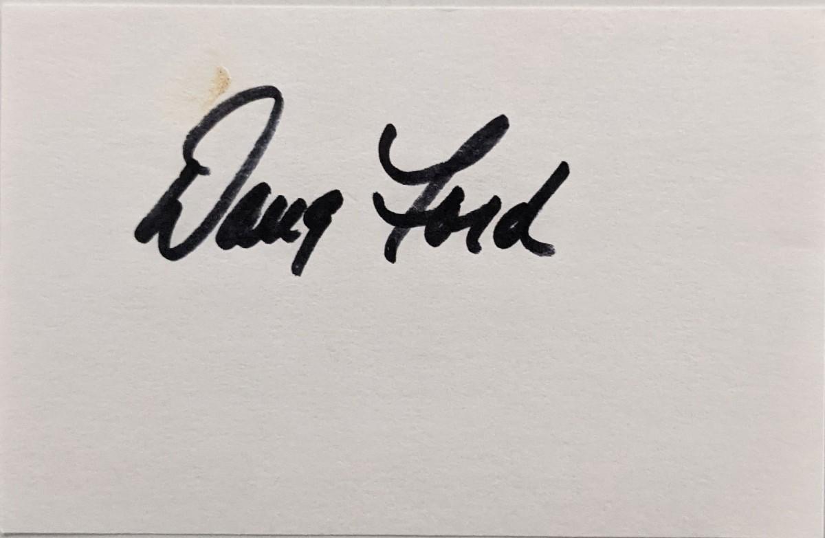 Doug Ford original signature | EstateSales.org