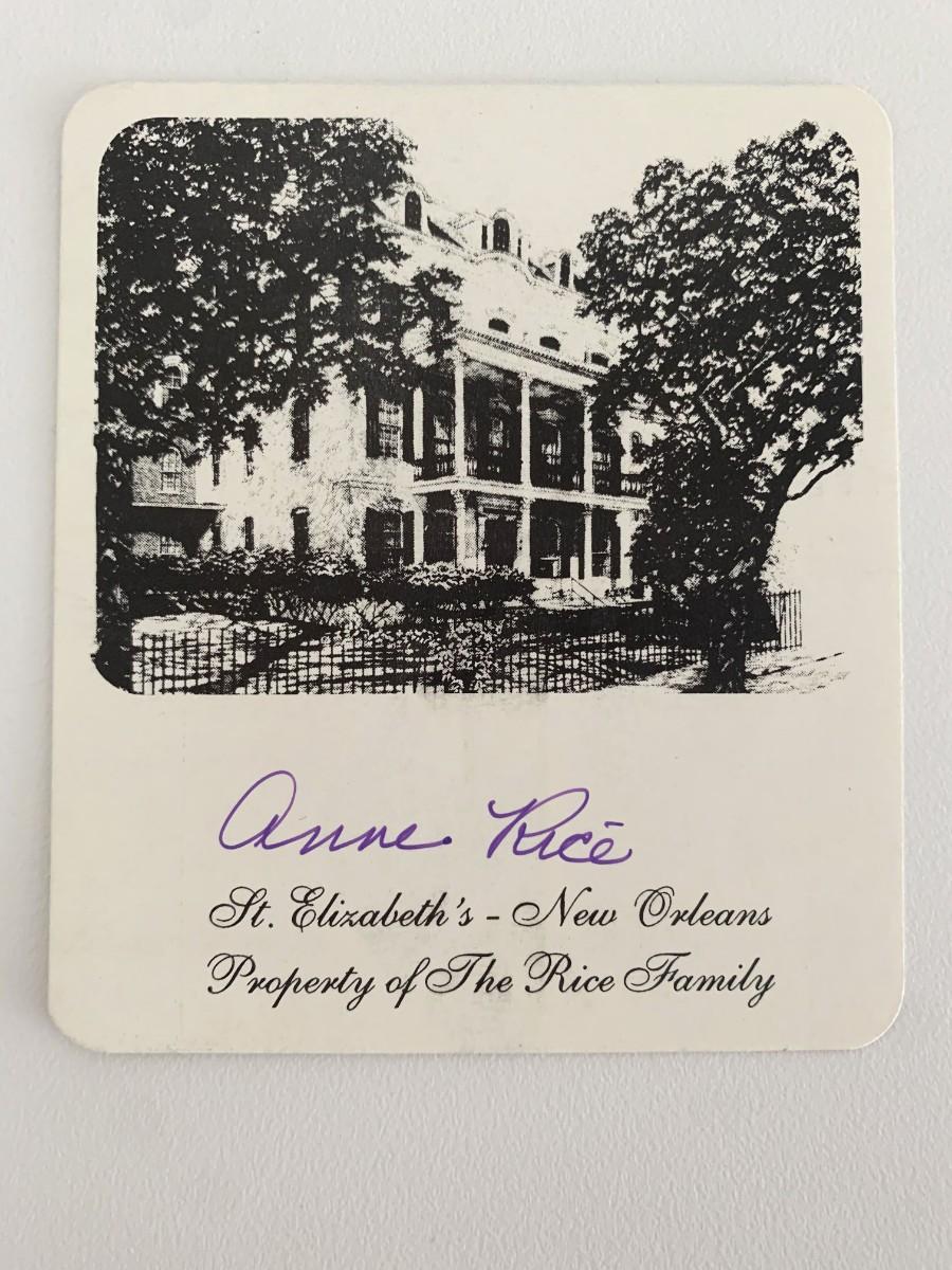 Author Anne Rice original signature | EstateSales.org