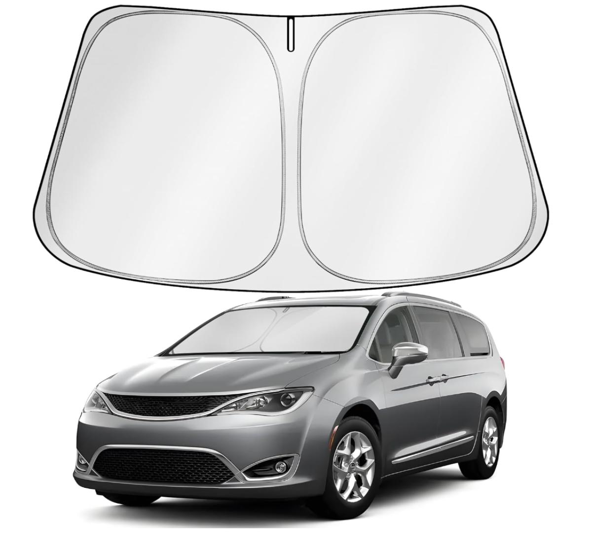 Custom Fit Windshield Sun Shade for 2017-2025 Chrysler Pacifica ...