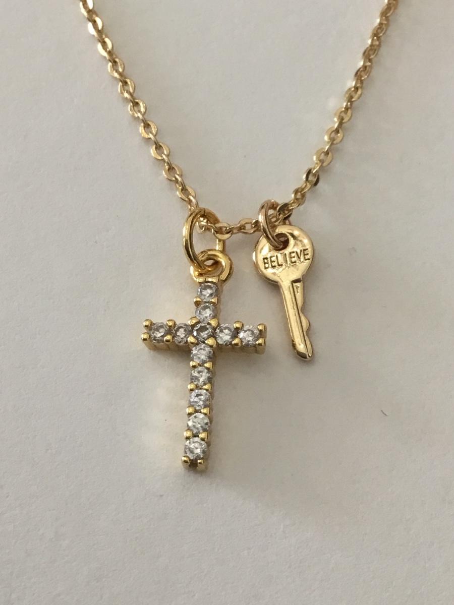 The giving keys cross and key necklace | EstateSales.org