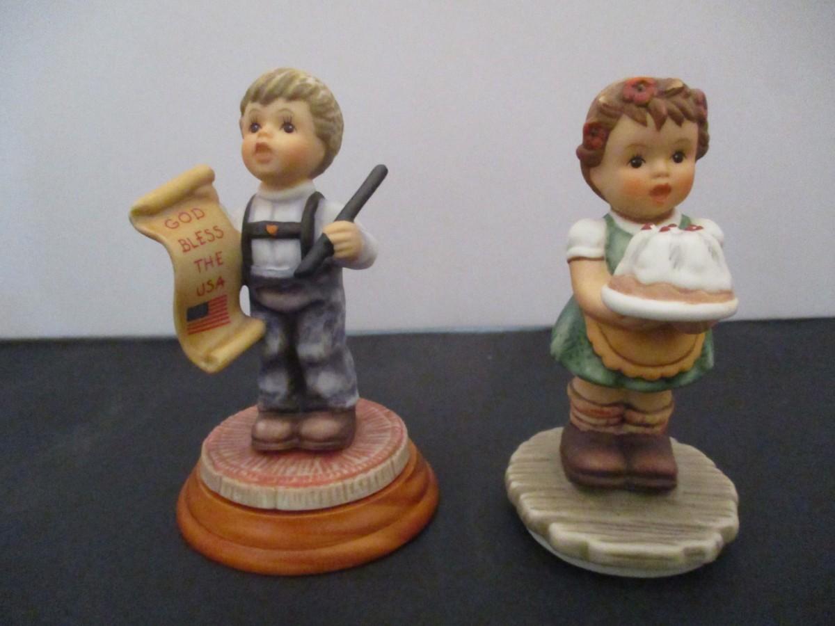 Vintage Goebel Hummel God Bless The USA & Make A Wish | EstateSales.org