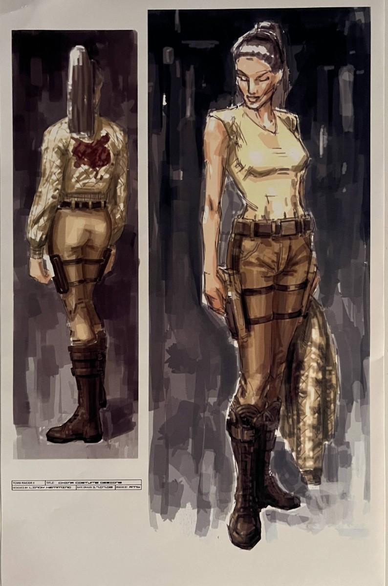 Lara Croft Tomb Raider Paramount Pictures concept art | EstateSales.org