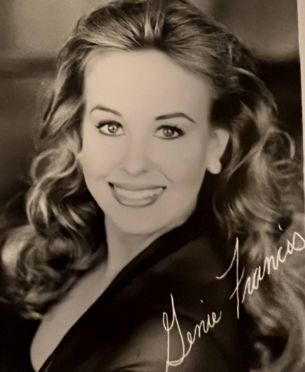 Genie Francis facsimile signed photo. 3x5 Inches | EstateSales.org