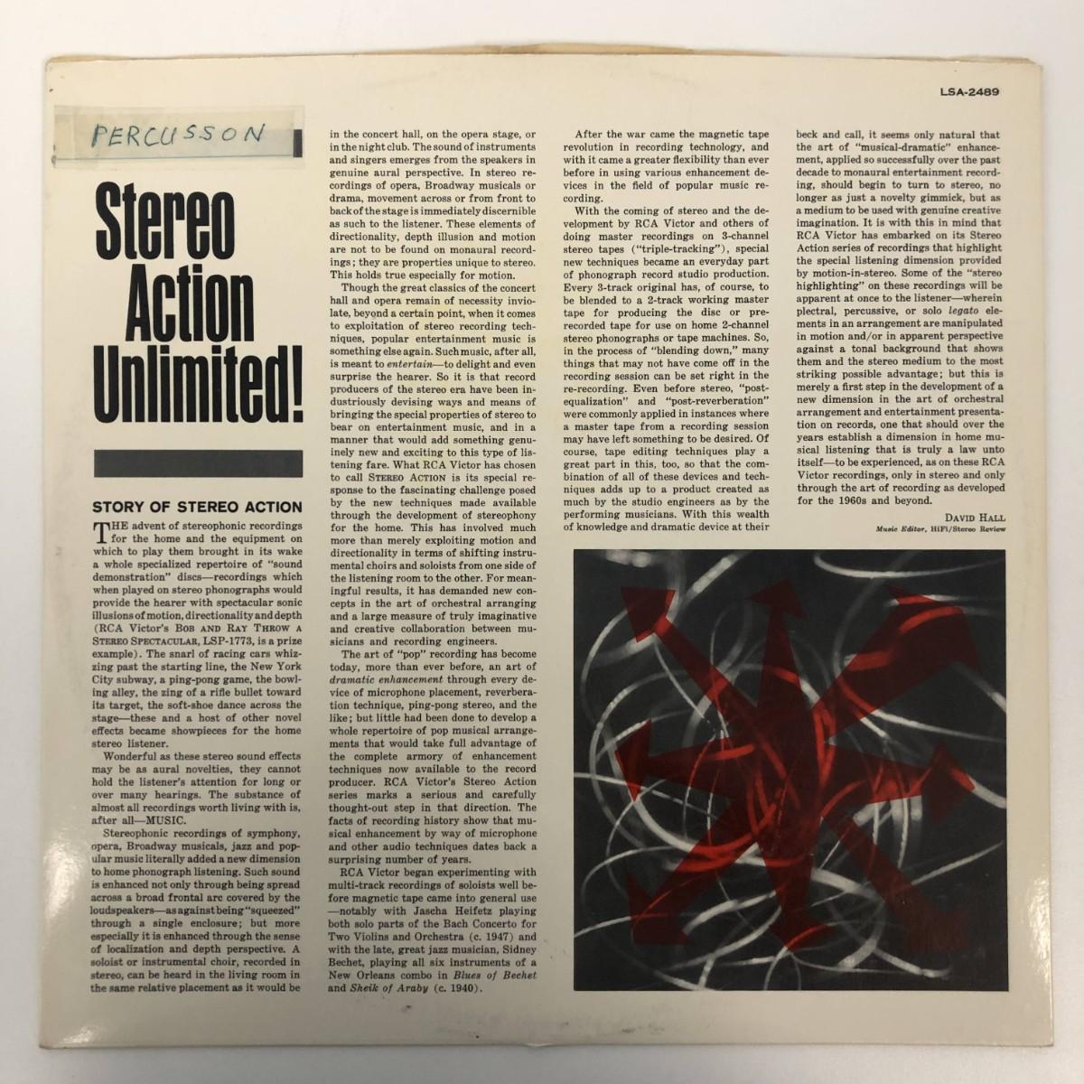 Stereo Action Unlimited Percussion Album | EstateSales.org