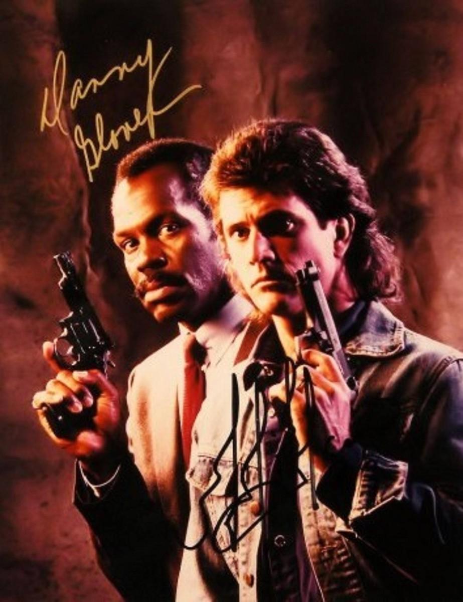 Mel Gibson and Danny Glover signed movie photo | EstateSales.org