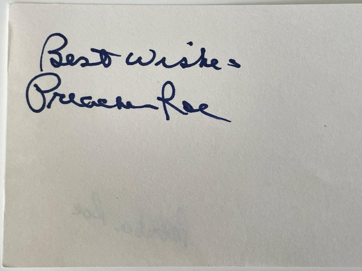 Preacher Roe original signature cut | EstateSales.org