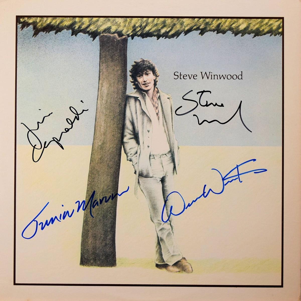 Steve Winwood signed debut album Winwood | EstateSales.org