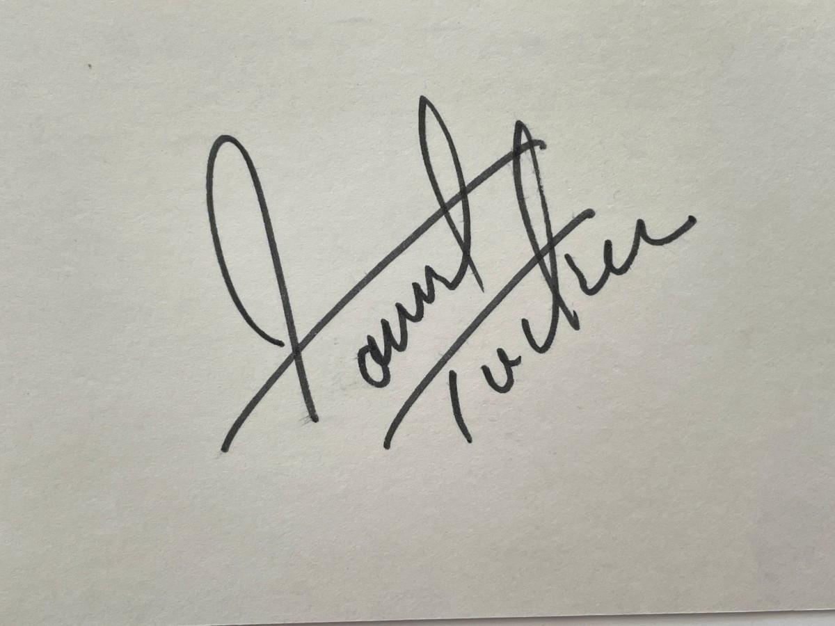 Forrest Tucker original signature cut | EstateSales.org