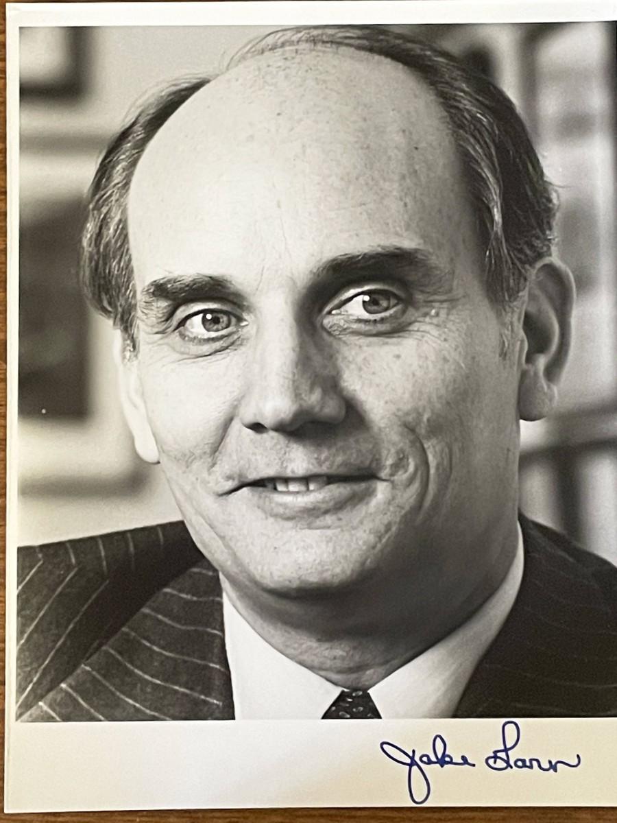 USS Utah Jake Garn signed photo | EstateSales.org