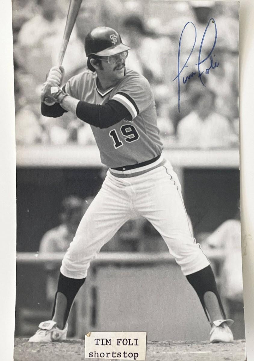 SF Giants Tim Foli signed photo | EstateSales.org