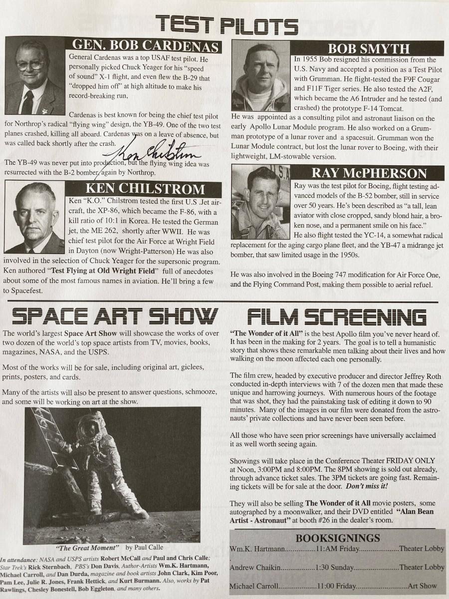 Test Pilots Ken Chilstrom Signed Newspaper Clipping | EstateSales.org