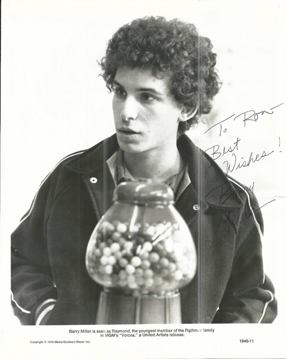 Voices Barry Miller Signed Movie Photo | EstateSales.org