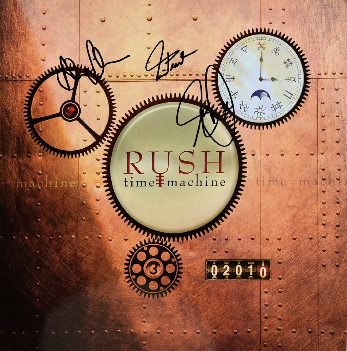 Rush signed Time Machine Tour Book | EstateSales.org