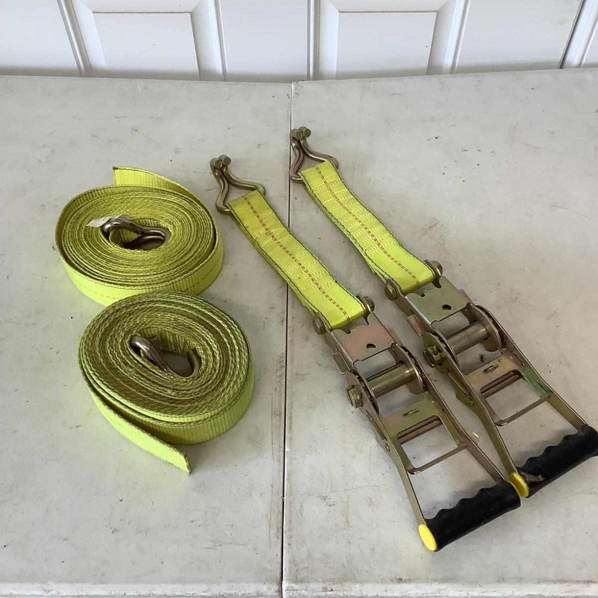 G872 Pair of Large Crank Straps | EstateSales.org