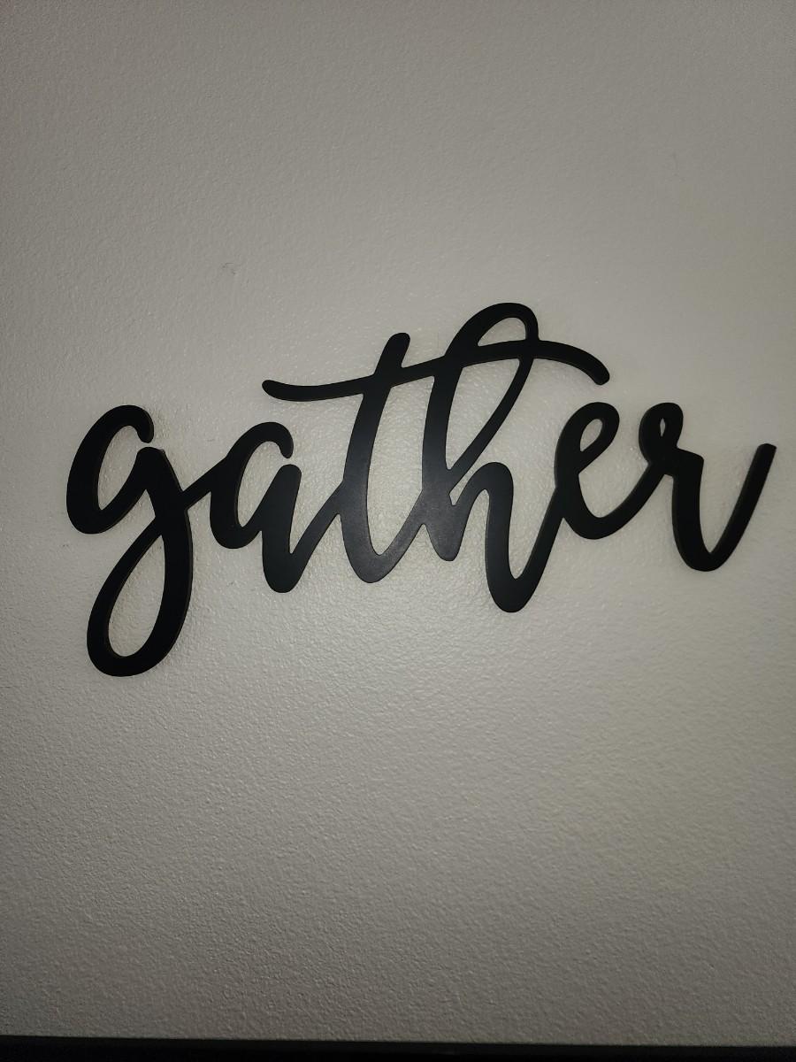 Large Gather Sign | EstateSales.org