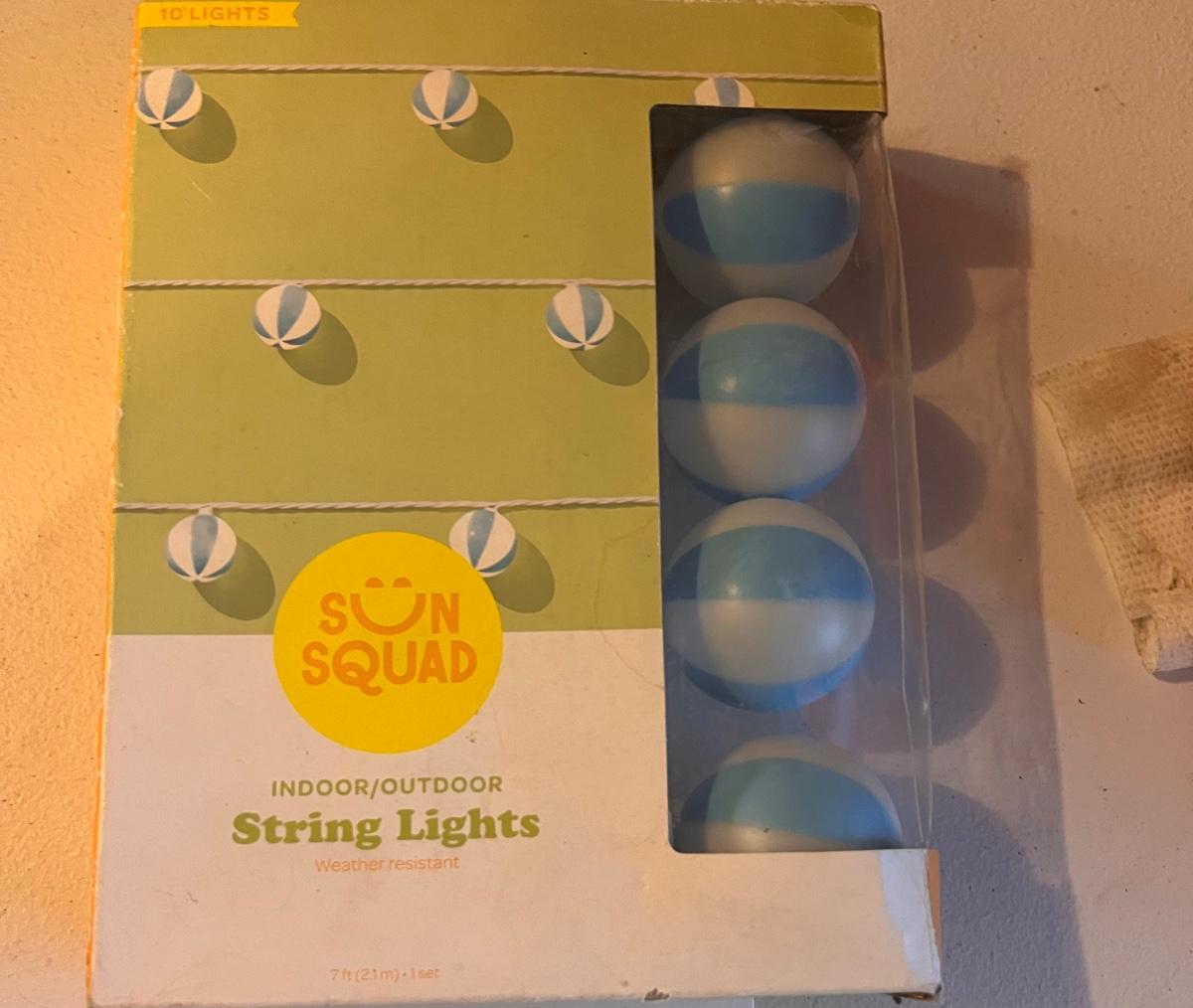Beach ball string lights new in box | EstateSales.org