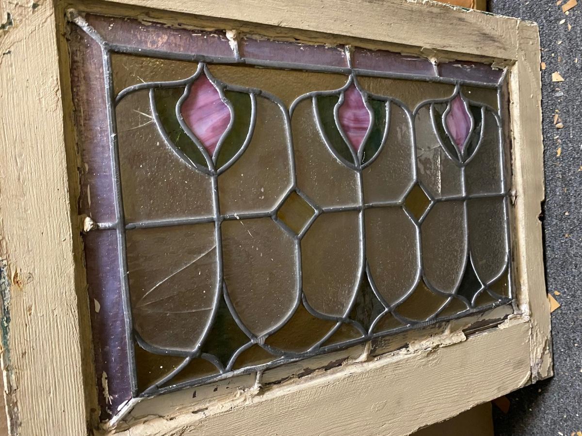 Leaded glass window | EstateSales.org