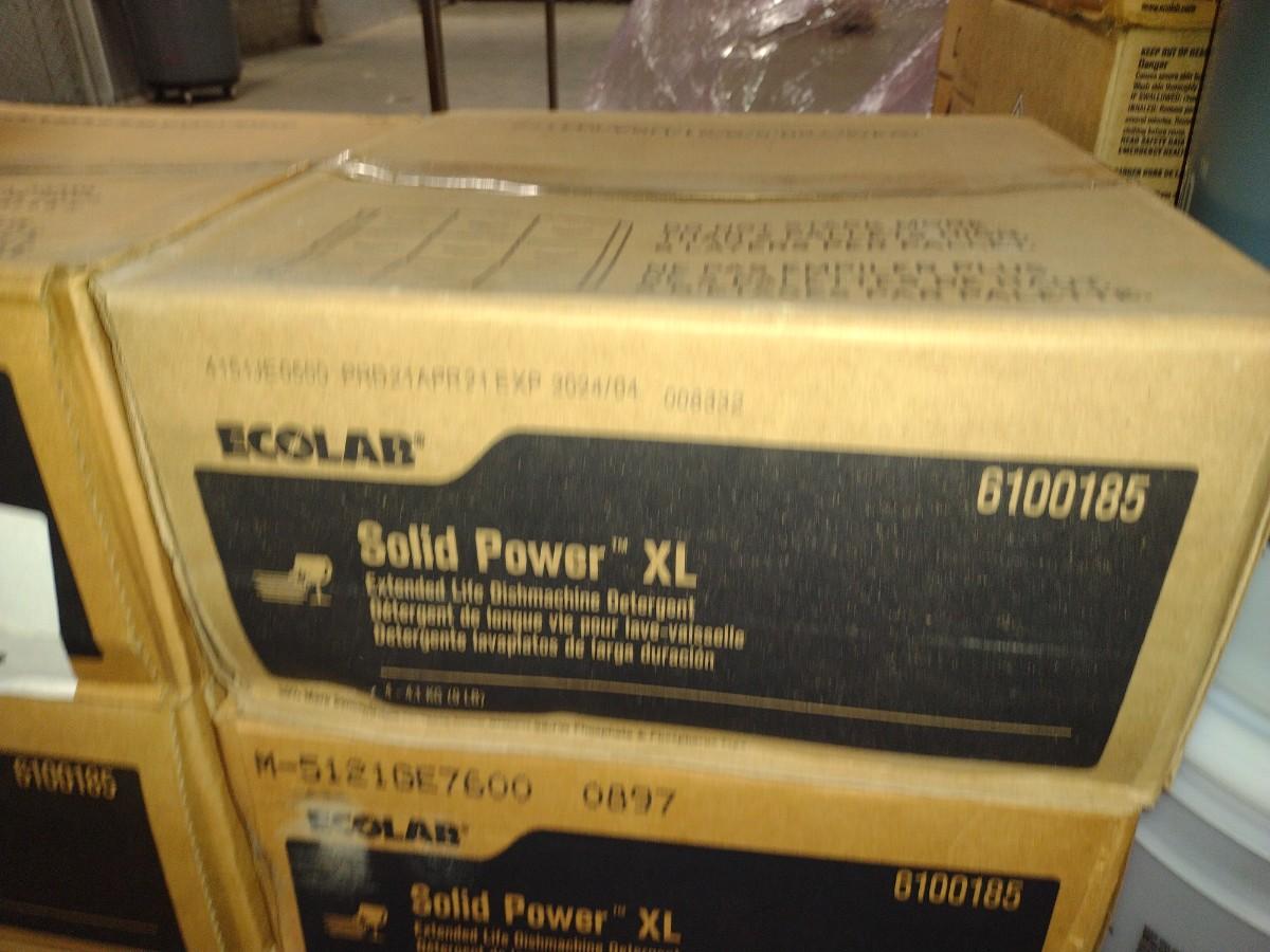 Set of 3 Boxes Ecolab Solid Power XL Extended Life Dishwashing ...