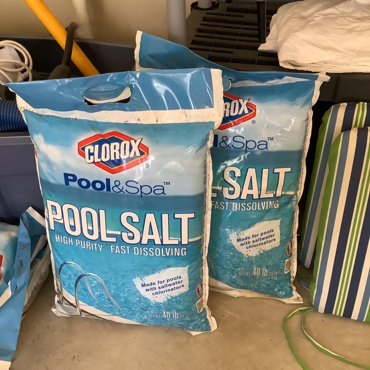 G8129 Two NEW 40lb Bags of Clorox Pool & Spa Pool Salt | EstateSales.org