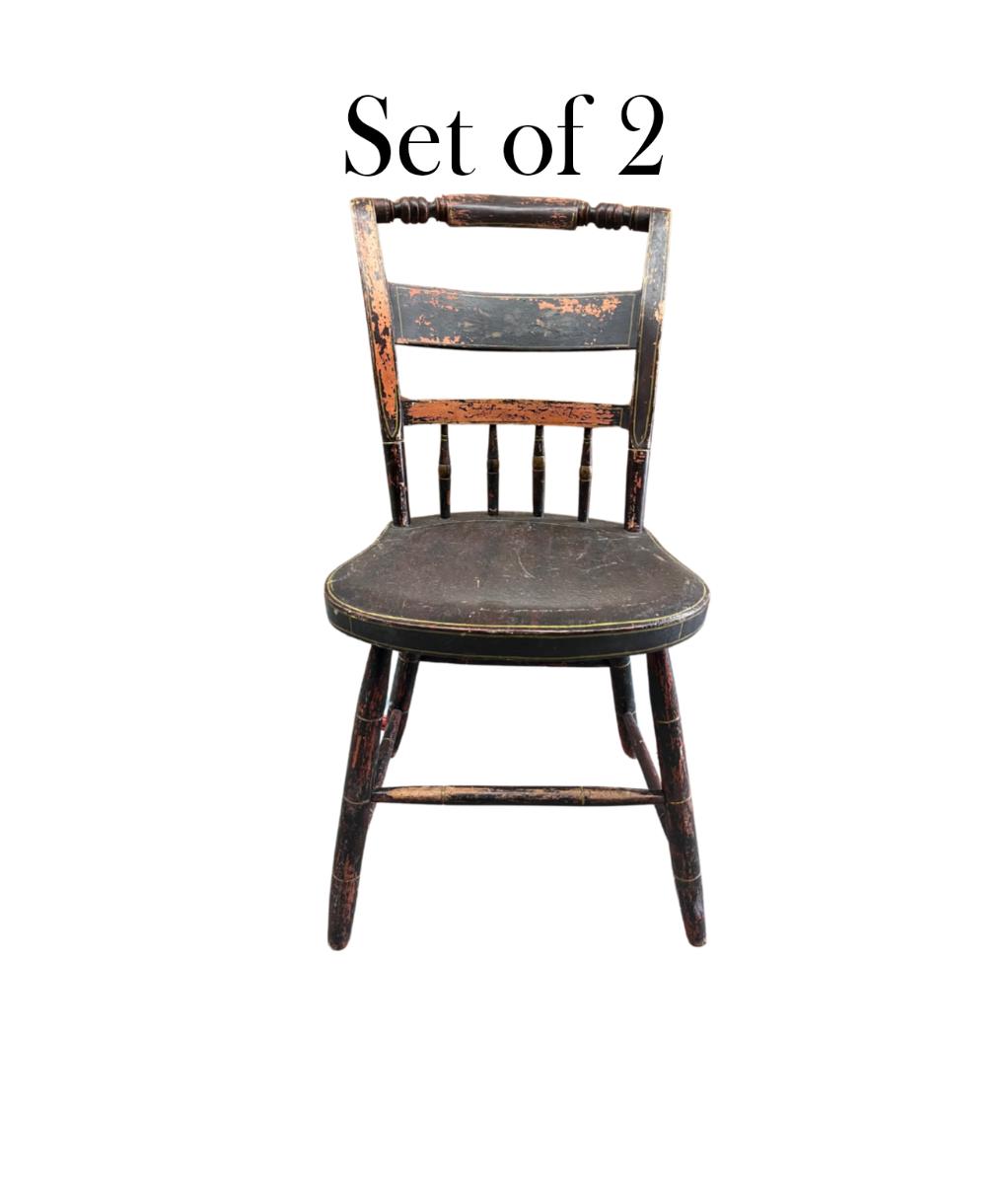 Chippy Black set of 2 b | EstateSales.org