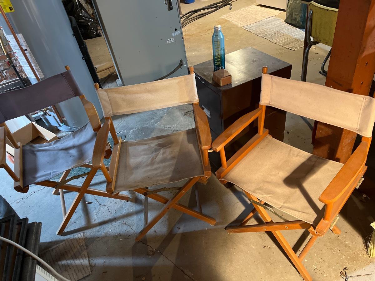Three directors chairs | EstateSales.org