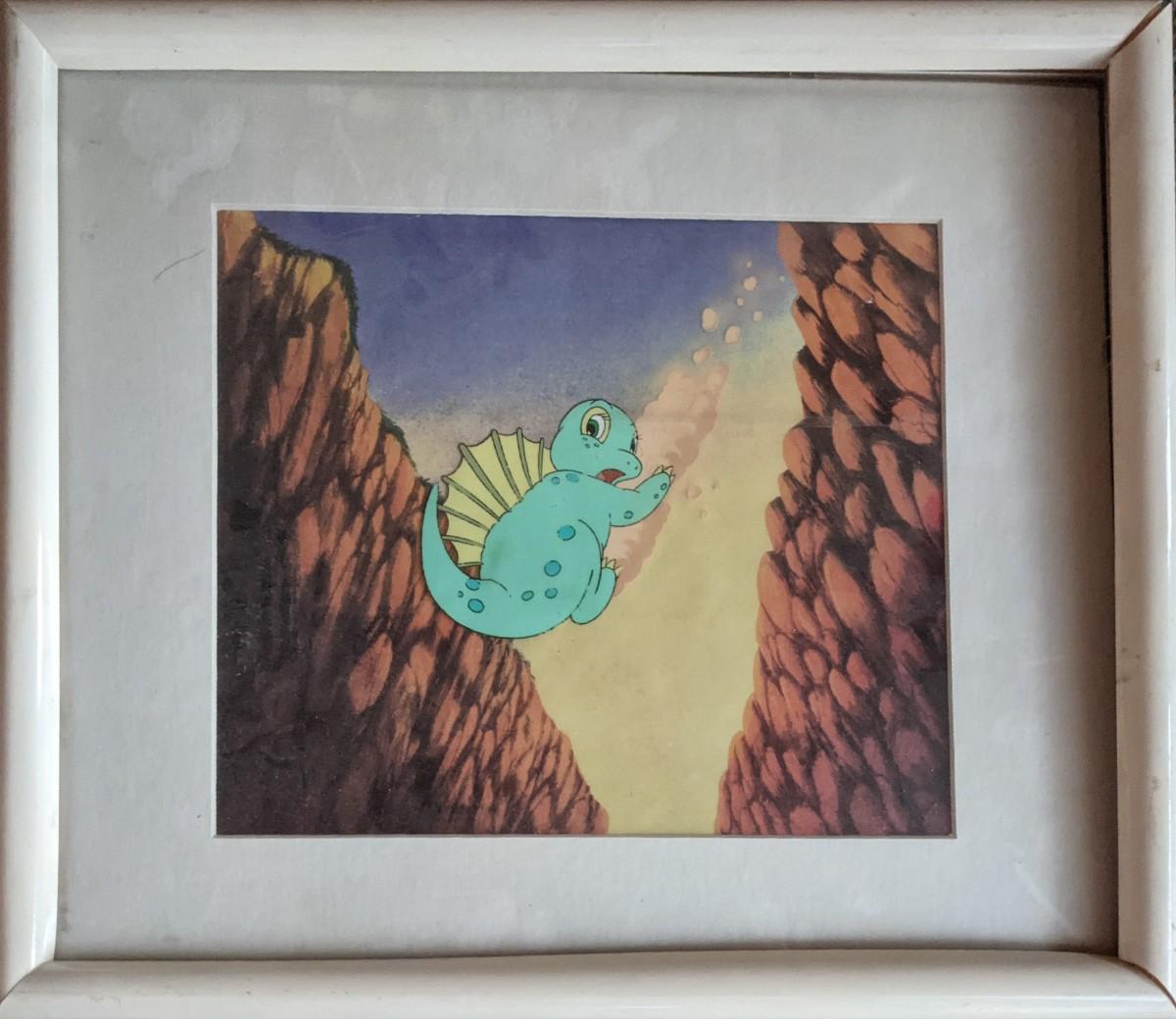 Dink, The Little Dinosaur Framed Animation Cel. Damaged Frame ...