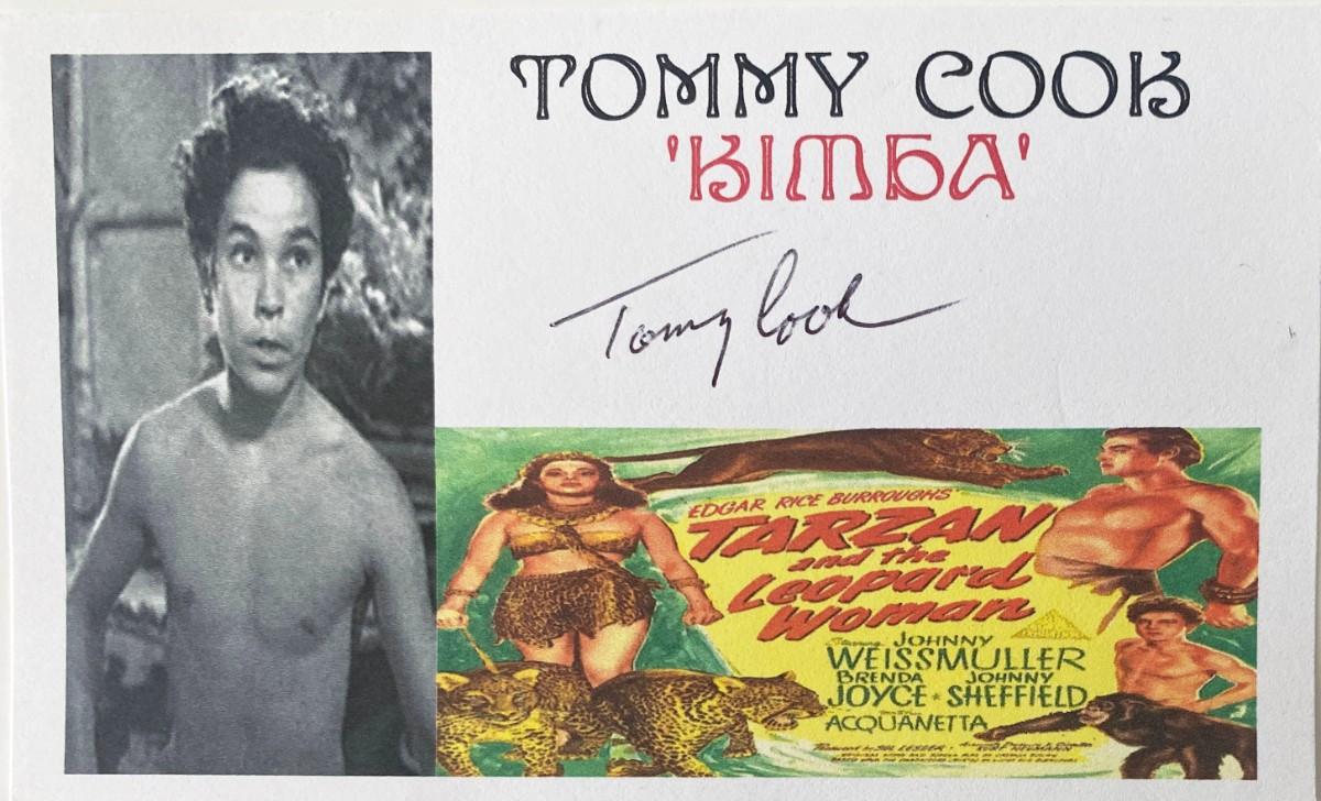 Tarzan Tommy Cook signed photo | EstateSales.org
