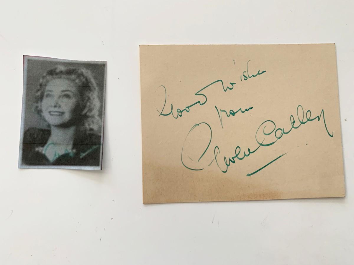 Soprano Gwen Catley Signature Cut and Photo | EstateSales.org