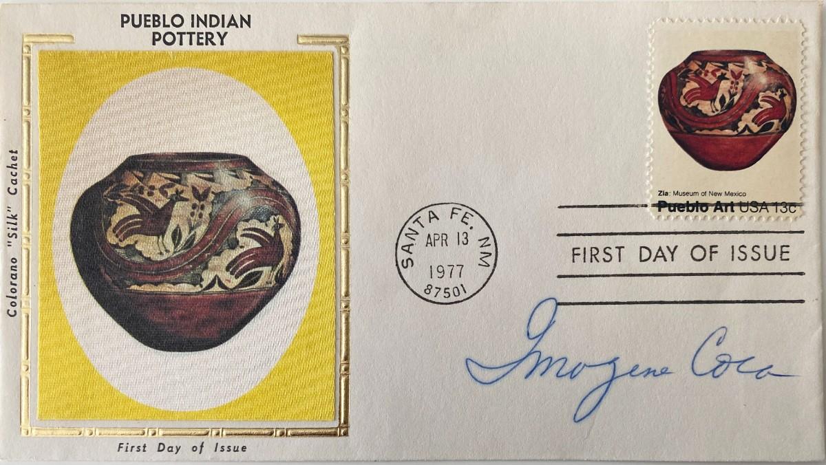 Imogene Coca signed 1977 cover | EstateSales.org