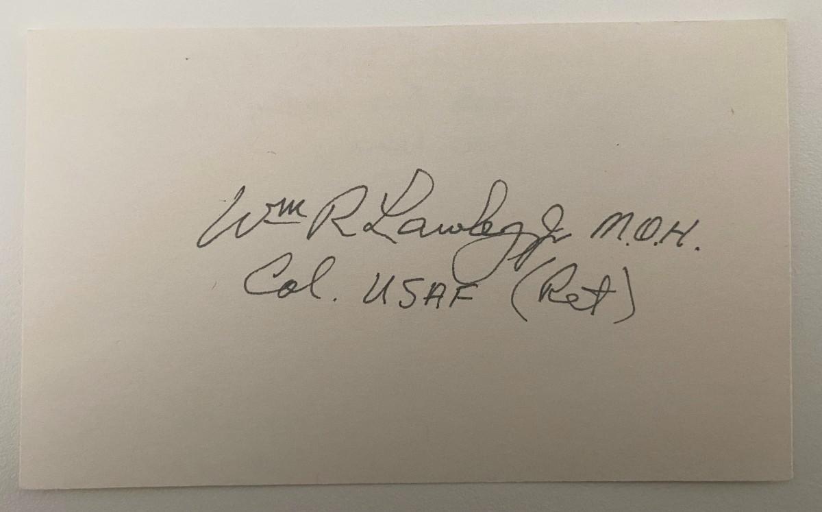 USAF Colonel William R. Lawley Jr. original signature | EstateSales.org