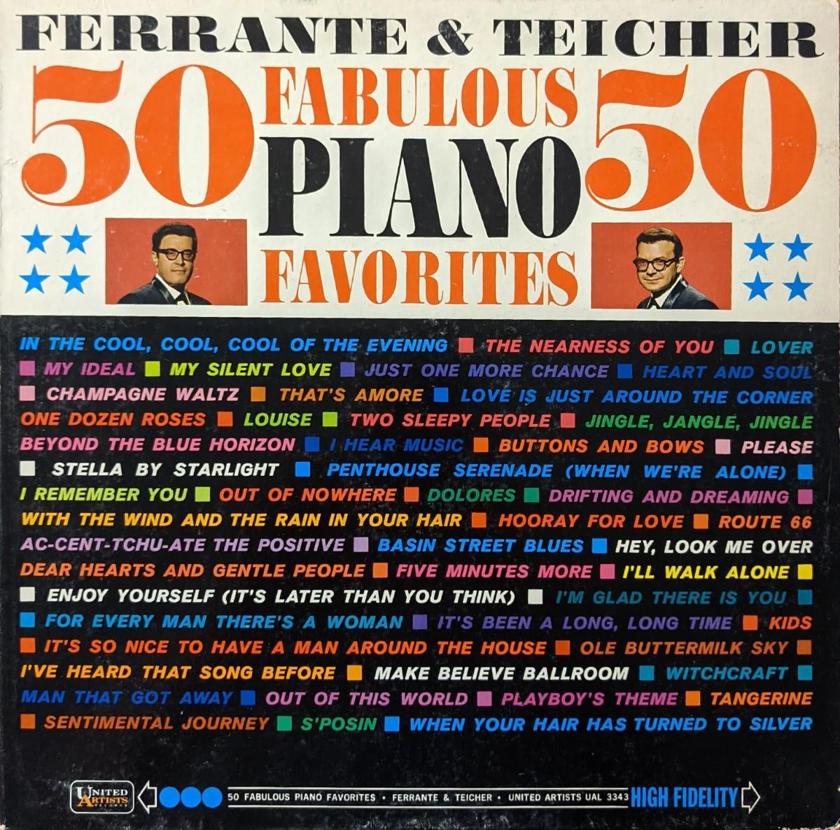 Ferrante And Teicher 50 Fabulous Piano Favorites Album | EstateSales.org