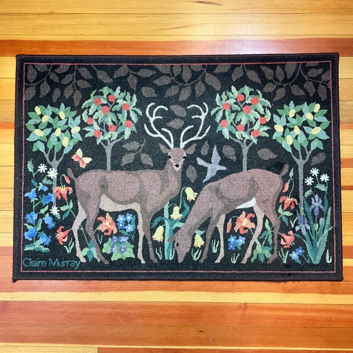 DR470 Claire Murray Hand-Hooked Wool Rug "Wildlife" Collection ...