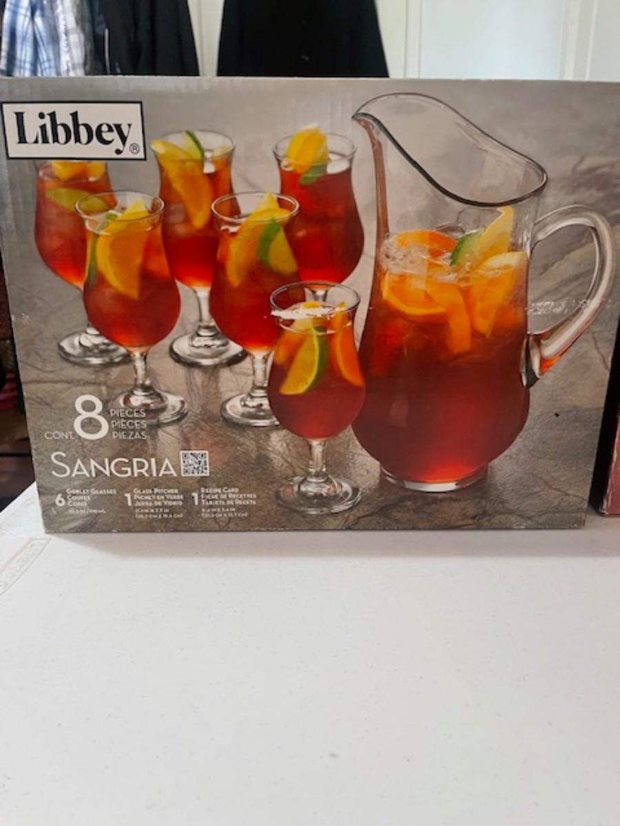 Libbey Sangria Set in box | EstateSales.org