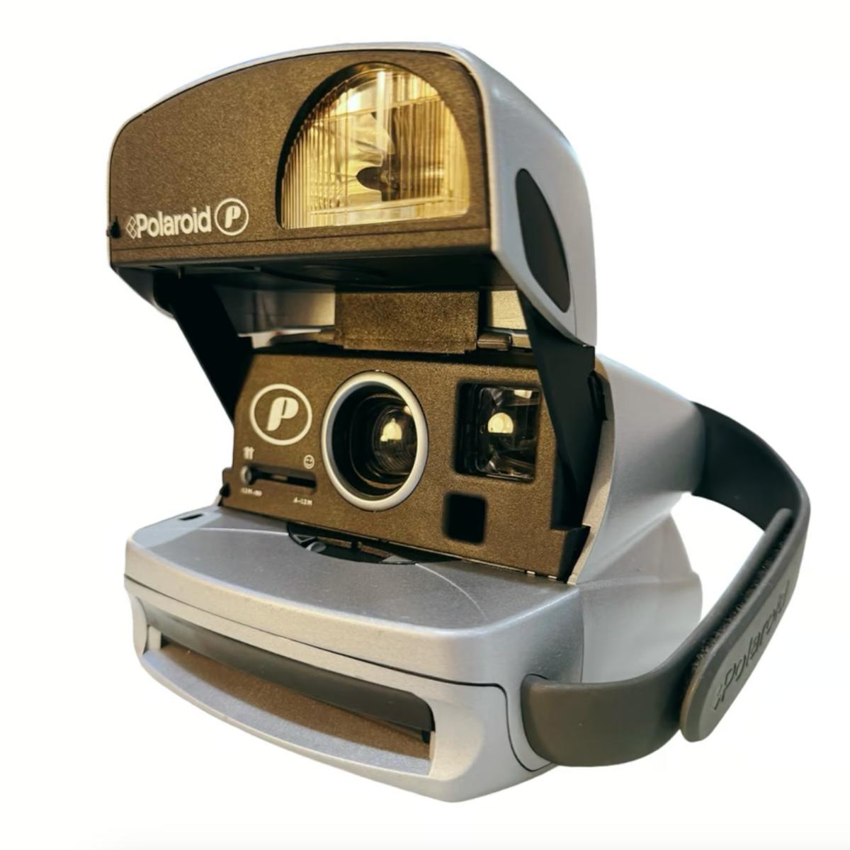 Vintage Polaroid 600 EXPRESS "P" Plus Silver Instant Film Camera ...