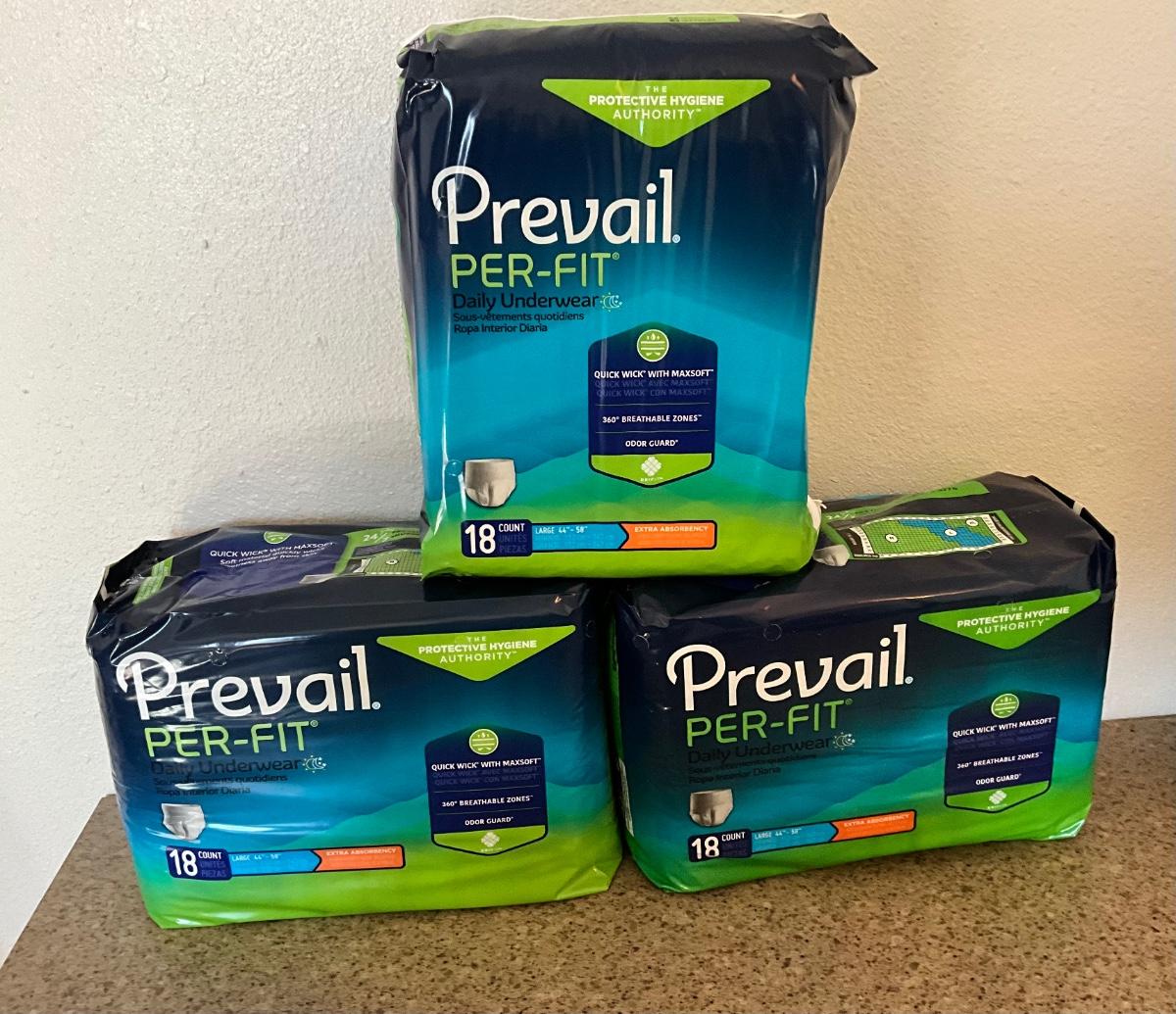 Prevail Per-Fit Adult Large 44-58” Underwear, 3 Pk | EstateSales.org