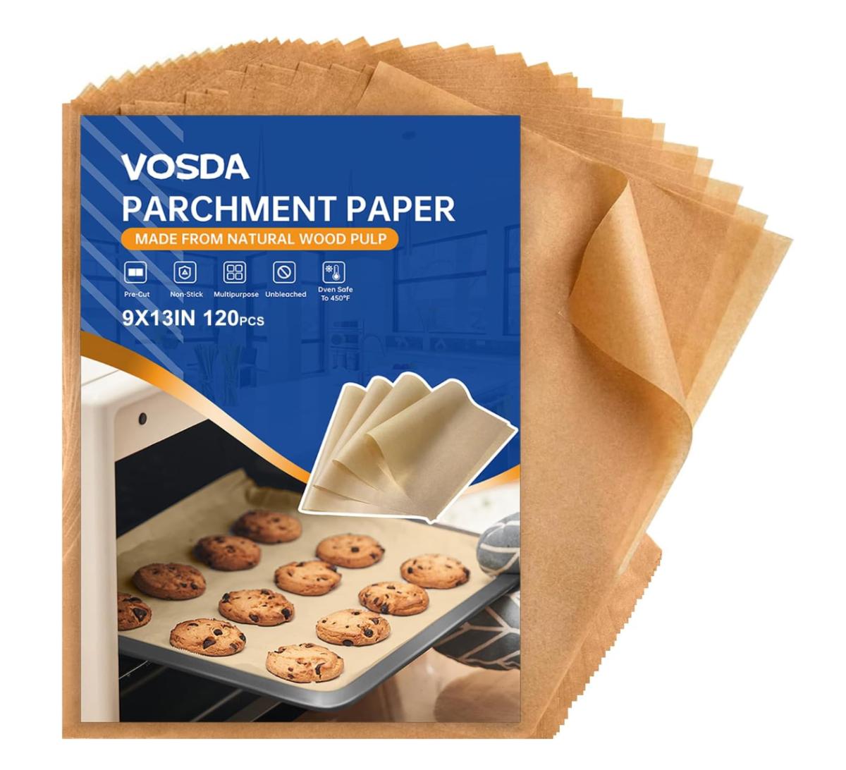 Parchment Paper Sheets for Baking 9-13 IN Precut Non-Stick Parchment ...